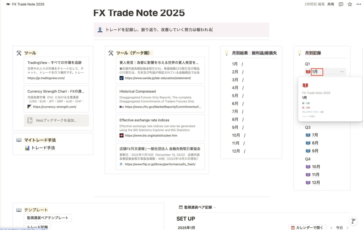FX Trade Note2025の使い方（トリセツ）|Notionテンプレートで作成｜トレード履歴管理シート（Googleスプレッドシートで作成）はどなたでも使えます | 花社あきらのFX教室